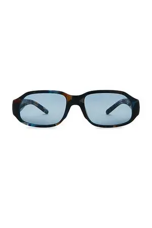 DIESEL® Acetate Rectangle Sunglasses - Blue