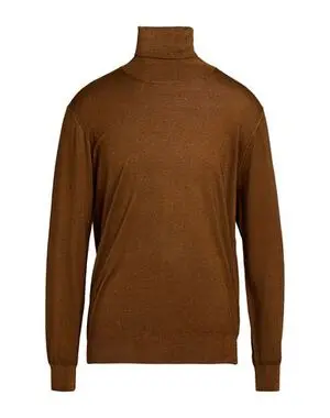 Altea Virgin Wool Turtleneck Sweater - Tan