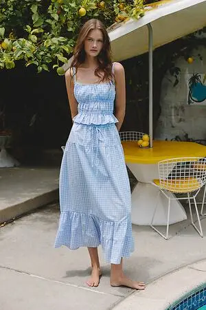 Peixoto Riley Cotton Maxi Skirt