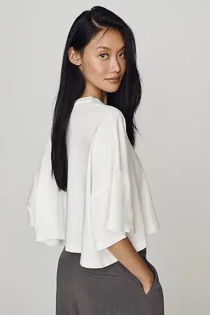 Citizens Of Humanity Crop Cape T-shirt In Organic Cotton