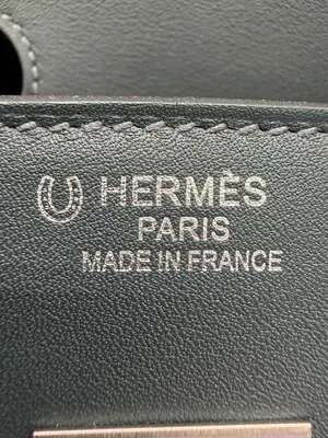 Hermès Birkin Hhs In Vert Foncé / Noir Swift Leather With Palladium Hardware - Multi