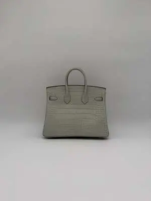 Hermès Birkin Gris Neve Matt Alligator Palladium Hardware