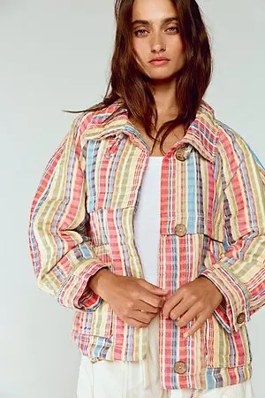 Free People Jojo Beach Funnel-neck Jacket