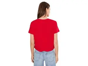 Madewell Bella Slub Tee - Red