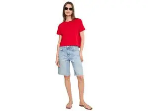 Madewell Bella Slub Tee - Red