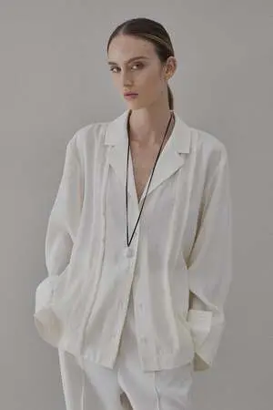 HEIRLOME Guayabera Silk And Linen Shirt