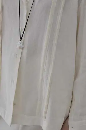 HEIRLOME Guayabera Silk And Linen Shirt