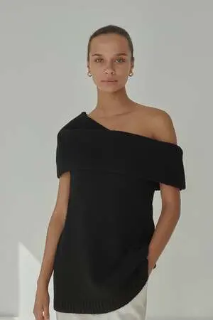HEIRLOME Isabel Off-shoulder Cashmere Sweater