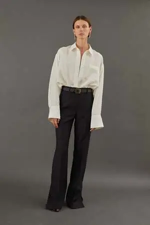 HEIRLOME Nova Tailored Trousers In Silk And Wool