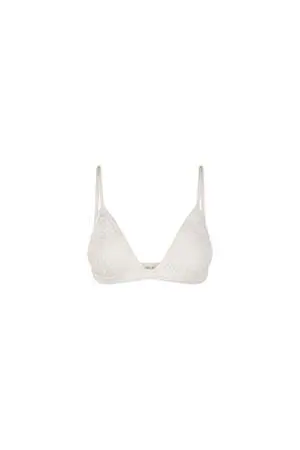 HEIRLOME Agnes Bralette Crochet Bikini Top - Ivory