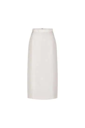 HEIRLOME Irene Skirt In Shantung - Ivory
