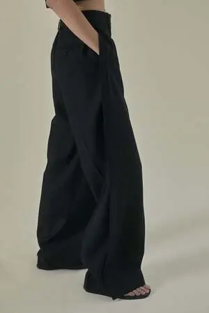 HEIRLOME Valentina Faille Trousers - Black