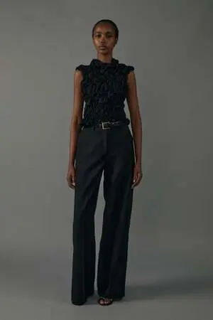 HEIRLOME Valentina Faille Trousers - Black