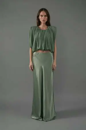 HEIRLOME Heirlome.com Perla Skirt Eucalyptus