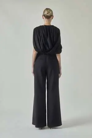 HEIRLOME Tova Tailored Silk & Wool Faille Trousers
