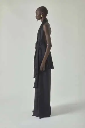 HEIRLOME Barbara Halter Top In Silk Satin