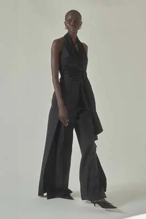 HEIRLOME Barbara Halter Top In Silk Satin