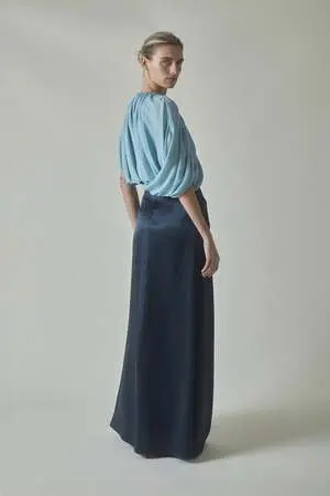 HEIRLOME Leticia Maxi Skirt In Silk Crepe-back Satin