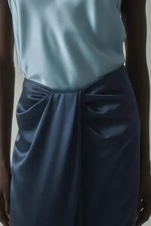 HEIRLOME Leticia Maxi Skirt In Silk Crepe-back Satin