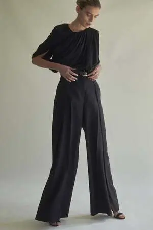 HEIRLOME Marie Top In Double-face Silk Satin - Ivory