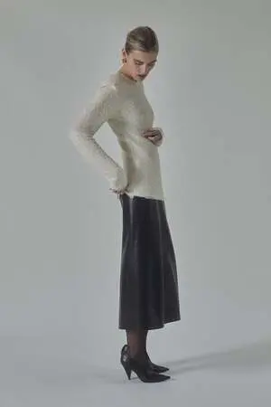 HEIRLOME Lexi Leather Midi Skirt