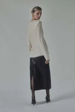 HEIRLOME Lexi Leather Midi Skirt
