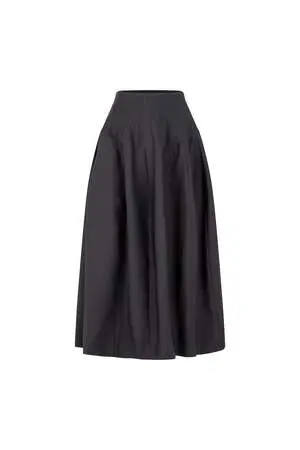 HEIRLOME Estefania Skirt In Italian Silk-wool Faille