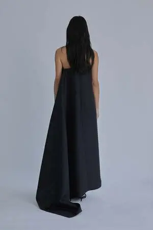 HEIRLOME Wren Strapless Asymmetrical Draped Dress