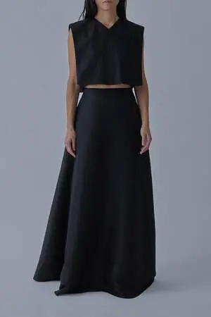 HEIRLOME Rosalie A-line Silk Shantung Skirt