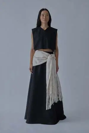 HEIRLOME Rosalie A-line Silk Shantung Skirt