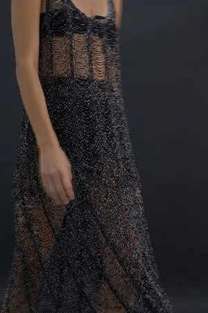 HEIRLOME Jackie Embroidered Sequin Midi Skirt