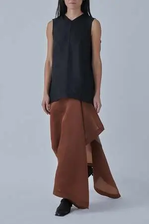 HEIRLOME Valerie Top In Italian Silk Shantung