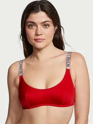 Victoria's Secret Very Sexy Shine Strap Micro Bralette - Red