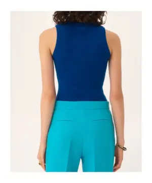 Chloé Crew-neck Tank Top In A Wool Knit