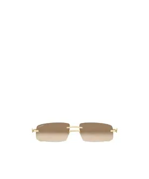 Cartier Rectangle-frame Sunglasses - Brown