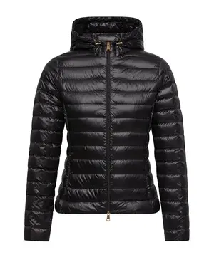 Moncler Igelhood Zip-up Short Padded Jacket - Black