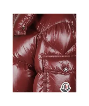 Moncler Maire Zip-up Hooded Jacket - Wine Red