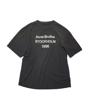 Acne Studios Logo Printed Crewneck T-shirt