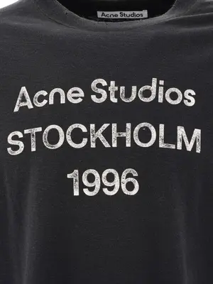 Acne Studios Logo Printed Crewneck T-shirt