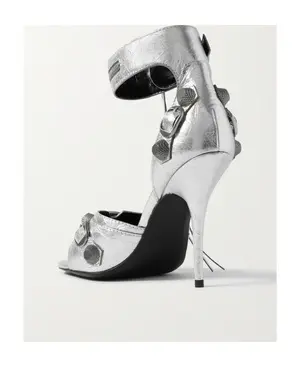 Balenciaga Metallic Studded Stiletto Sandals