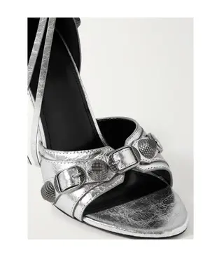 Balenciaga Metallic Studded Stiletto Sandals