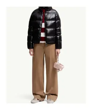 Moncler Abbadia Short Puffer Jacket - Black