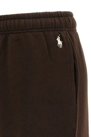 Polo Ralph Lauren Embroidered Drawstring Pants - Brown