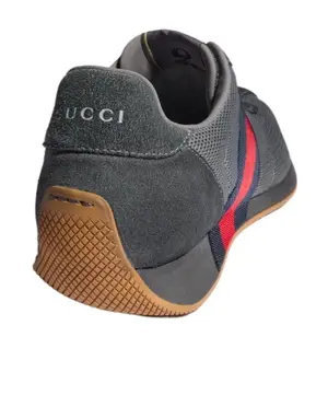 Gucci Tempo Web Low-top Sneakers - Dark Gray
