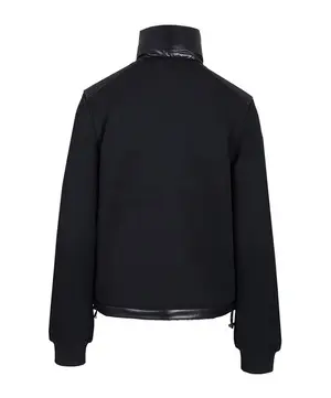 Moncler Quilted Zip-up Sweatshirt With Stand Collar - No