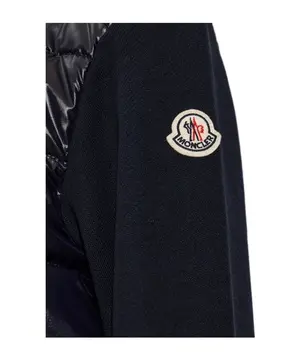 Moncler Quilted Zip-up Sweatshirt With Stand Collar - No