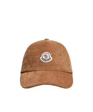 Moncler Corduroy Baseball Cap - Camel