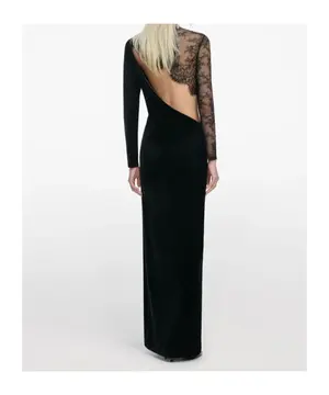 SELF-PORTRAIT Long-sleeve Maxi Dress