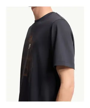 Moncler Down Jacket Print Cotton T-shirt