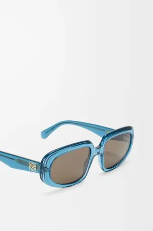 Loewe Mini Anagram Steps Rectangular Sunglasses